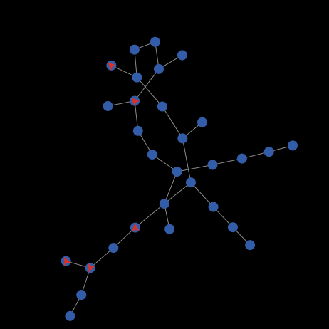 NetLogo Models Library: Link-Walking Turtles Example